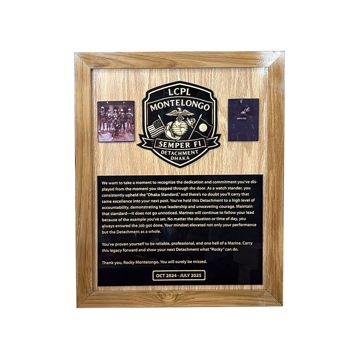 Wooden Frame Crest | AMECON